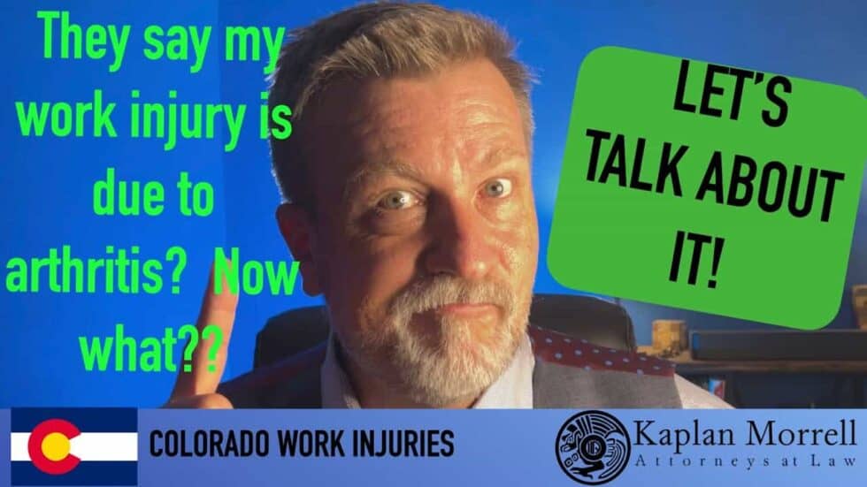 They say my Work Injury is Due to Arthritis. Now what? - Kaplan Morrell ...